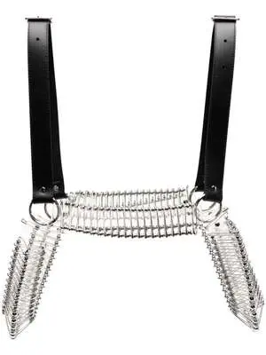 Noir Kei Ninomiya Safety Pin Harness - Black | Editorialist