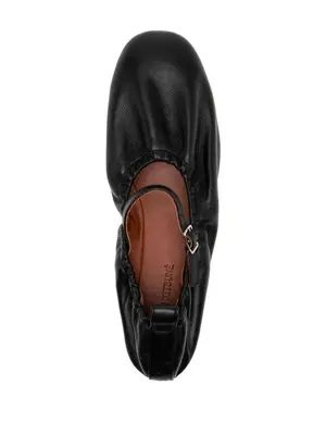 Maison Kitsuné Leather Ballerina Flats