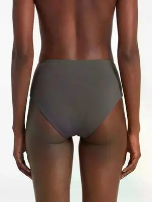 Christopher Esber Orbit Ruched Bikini Bottoms - Grey