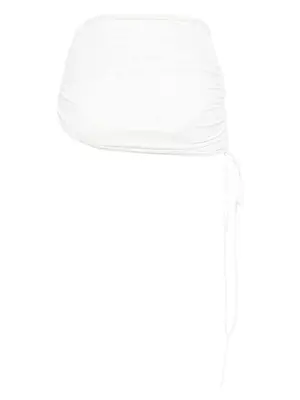 Christopher Esber Ruched Orbit Bikini Skirt - White