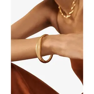 Monica Vinader Nura Reef Bangle - Yellow Gold
