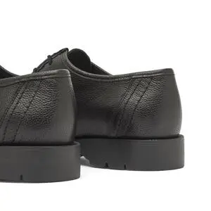 KLEMAN Padror Grain Leather Lace-up Shoes - Black