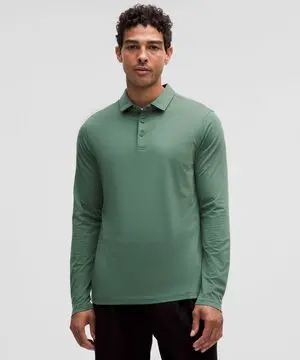 Lululemon Evolution Long-sleeve Polo Shirt Medium Forest