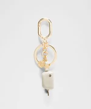 Lululemon Lululemon Everywhere Belt Bag Charm Keychain Beech White/gold