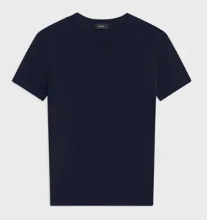 Theory Sweater Tee In Regal Wool Navy