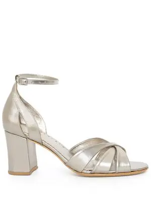 Studio Chofakian Silver Tone Sandals For Women