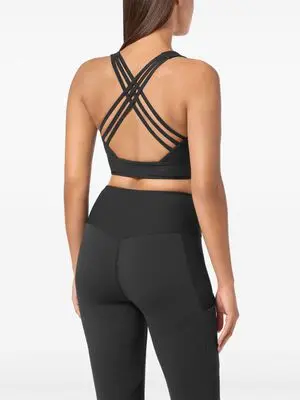 PLEIN SPORT Logo-embossed Compression Top - Black