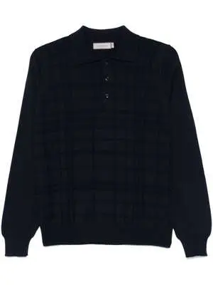 Canali Knitted Polo Shirt