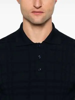Canali Knitted Polo Shirt