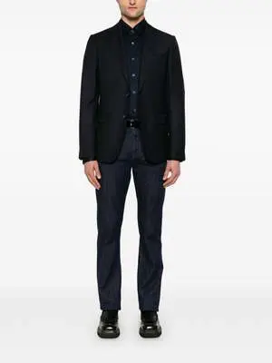 Canali Lightweight-jersey Shirt - Blue