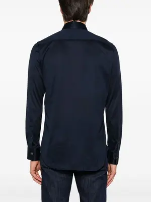 Canali Lightweight-jersey Shirt - Blue