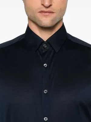 Canali Lightweight-jersey Shirt - Blue