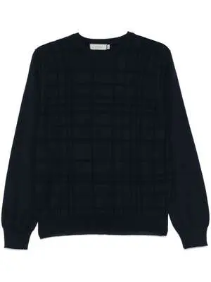 Canali Merino Wool Jacquard Sweater