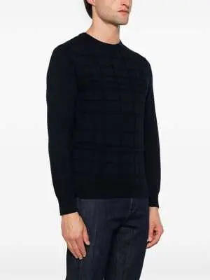 Canali Merino Wool Jacquard Sweater