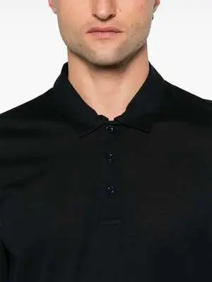 Canali Piqué-weave Polo Shirt