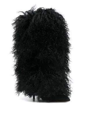 Paris Texas 105mm Furry Stiletto Boots