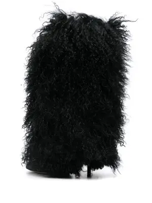 Paris Texas 105mm Furry Stiletto Boots