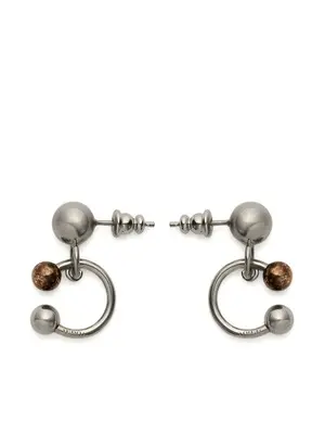LEMAIRE Rattle Drop Earrings - Silver