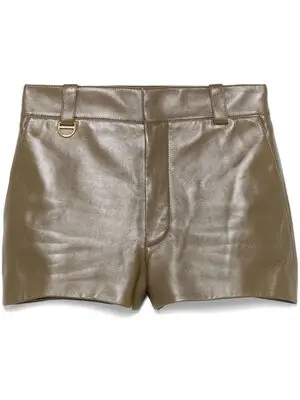 Chloé Leather Thigh-length Shorts