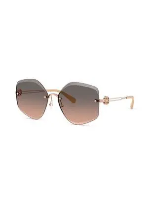 Tory Burch Geometric-frame Sunglasses - Pink