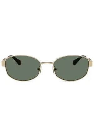 Michael Kors Oval-frame Sunglasses - Gold