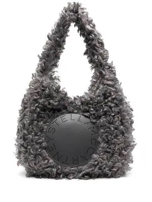 Stella McCartney Logo-patch Faux-shearling Tote Bag