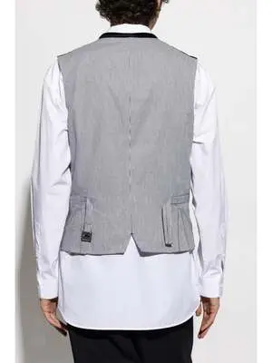 Yohji Yamamoto Striped Waistcoat