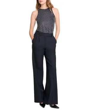 Maje Pernoui Wide-leg Trousers - Black