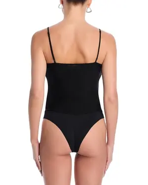 L'Agence Gelina Ruched Bodysuit - Black