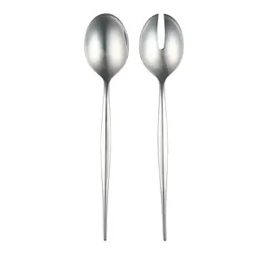 VIETRI Natura Salad Serving Set - Silver