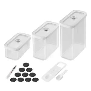 ZWILLING Fresh & Save Cube 5 Piece Medium Container Set - Transparent-white