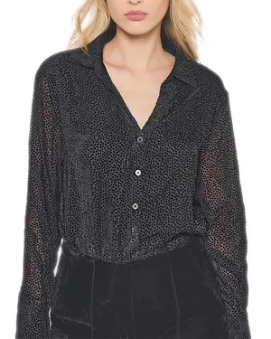 AS By DF Savannah Velvet Burnout Blouse