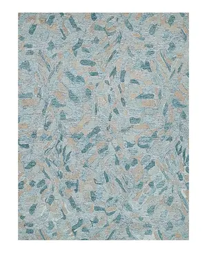 EXQUISITE RUGS Botanica 6809 Area Rug, 8' X 10 - Turquoise/