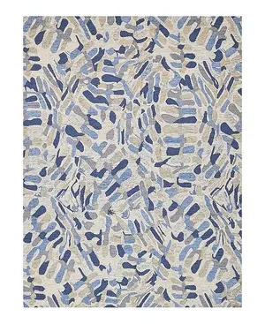 EXQUISITE RUGS Botanica 6810 Area Rug, 8' X 10 - Navy/ivory