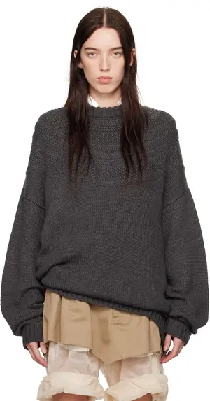 UNDERCOVERISM UNDERCOVER Fair Isle Sweater - Charcoal
