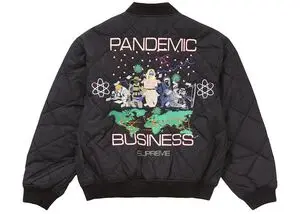 Supreme Quilted Work Jacket - Black