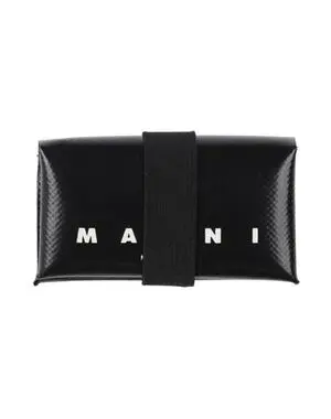 Marni Wallet Polyester, Elastane, Brass - Black