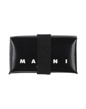 Marni Wallet Polyester, Elastane, Brass - Black