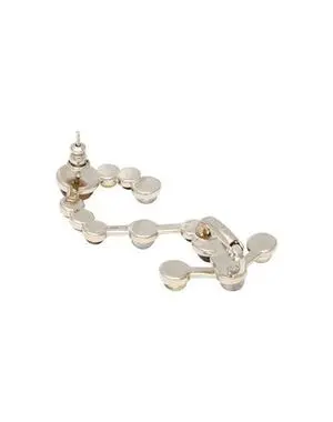 Chloé Brass Single Earring With Citrine Quartz And Tiger's Eye