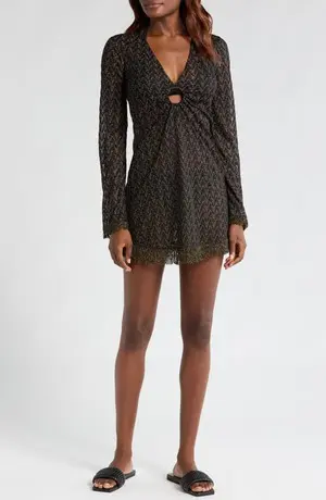 Ramy Brook Metallic Coverups