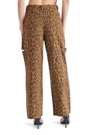Steve Madden Maise Printed Wide-leg Jeans