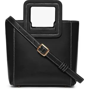 Staud Mini Shirley Leather Satchel - Black