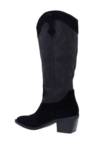 L'AMOUR DES PIEDS Veera Western Boots - Black