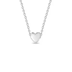 IN SEASON JEWELRY Heart Pendant Necklace - Silver
