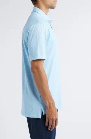 Johnnie-o Island Times Geo Print Performance Polo