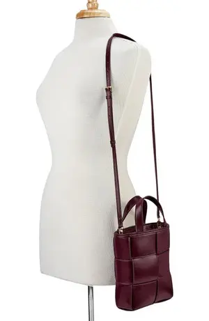 Gigi New York Chloe Mini Shopper - Bordeaux