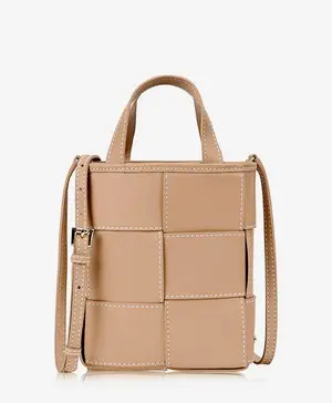 Gigi New York Chloe Mini Shopper - Cappuccino