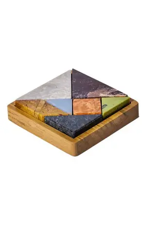 DAR PROYECTOS Tangram 3d Gemstone Puzzle - Multi
