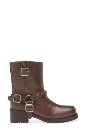 CHOCOLAT BLU Joss Leather Booties - Brown Leather