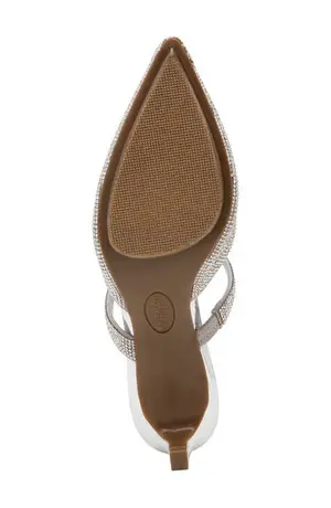 Anne Klein Idina Mary Jane Pointed Toe Kitten Heel Mule